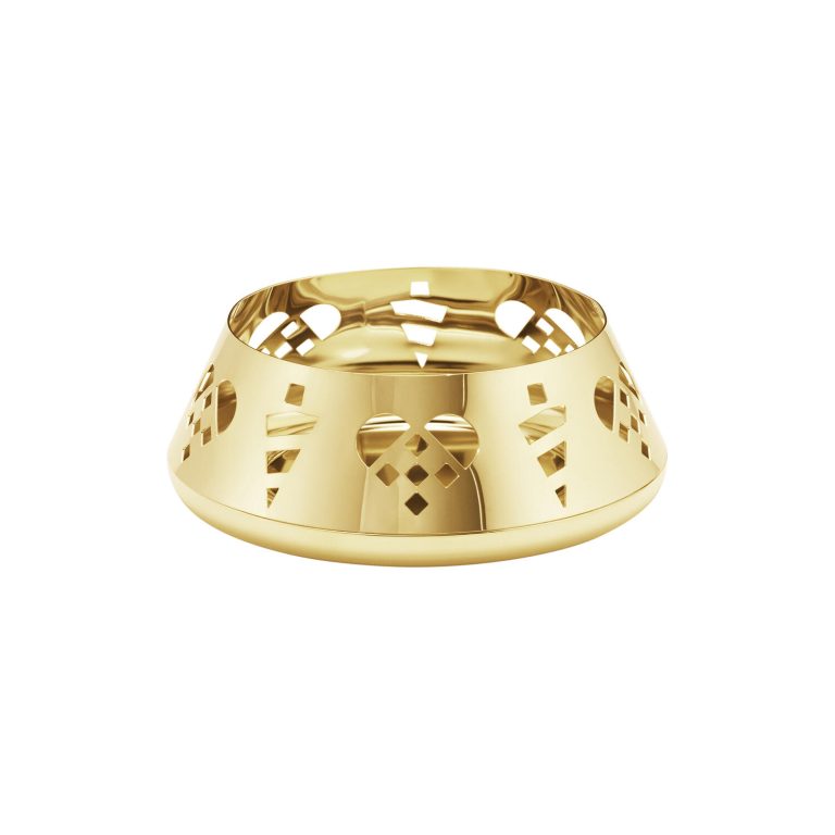 Georg Jensen - 2025 Jul Lysestage til Bloklys Forgyldt - CC Isenkram